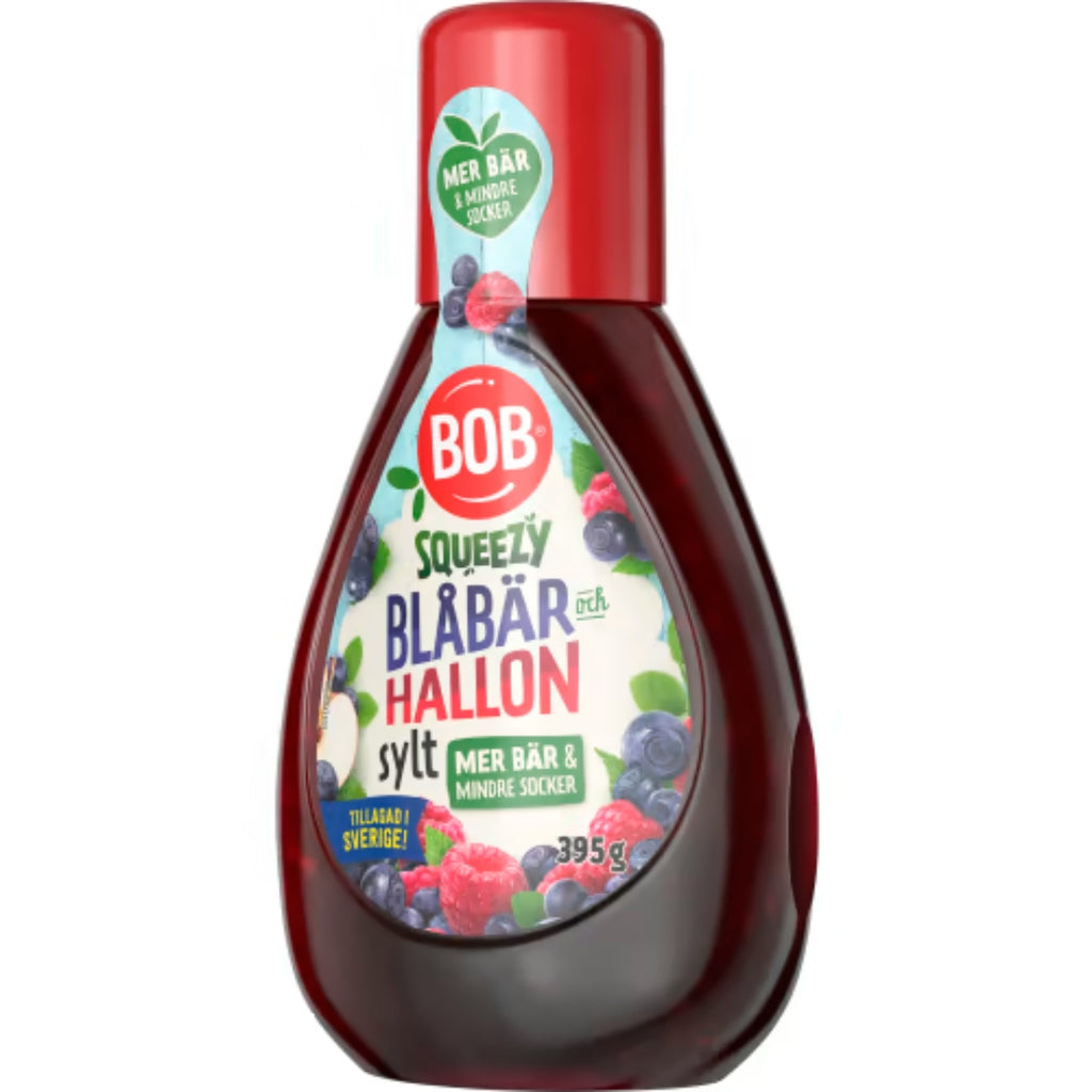 Bob Blåbär Hallon Sylt Squeezy - Squeezy Blueberry & Raspberry Jam 395