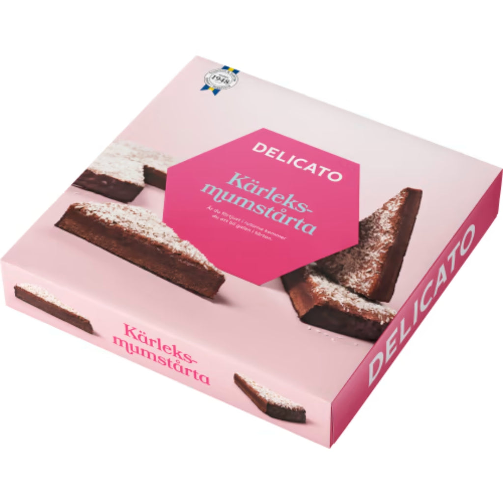 Delicato Kärleksmums Tårta - Chocolate Cake with Mocha Glaze 850g