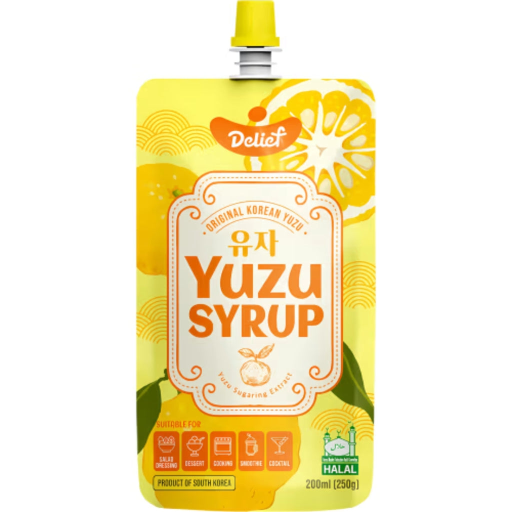 Delief Yuzu Syrup Original Korean - Original Korean Citrus Syrup 200ml