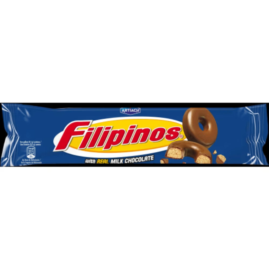 Filipinos Milk Chocolate - Cookies Coated in Milk Chocolate 128g
