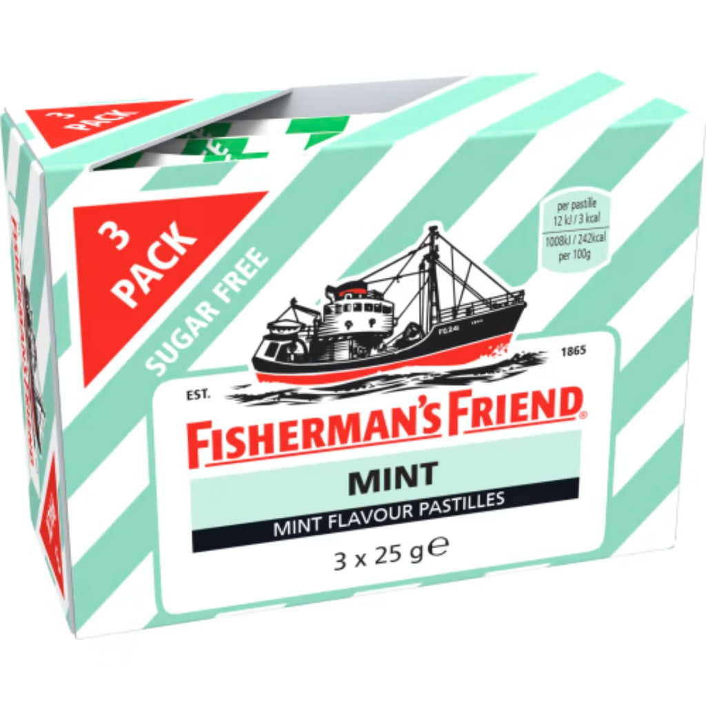 Fisherman's Friend Mint Halstablett - Mint Lozenges 3p/25g