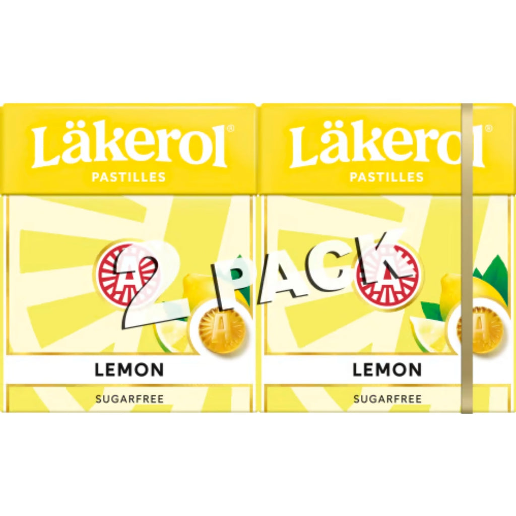 Läkerol Lemon - Sugar-Free Lemon-Flavored Pastilles 2p/50g