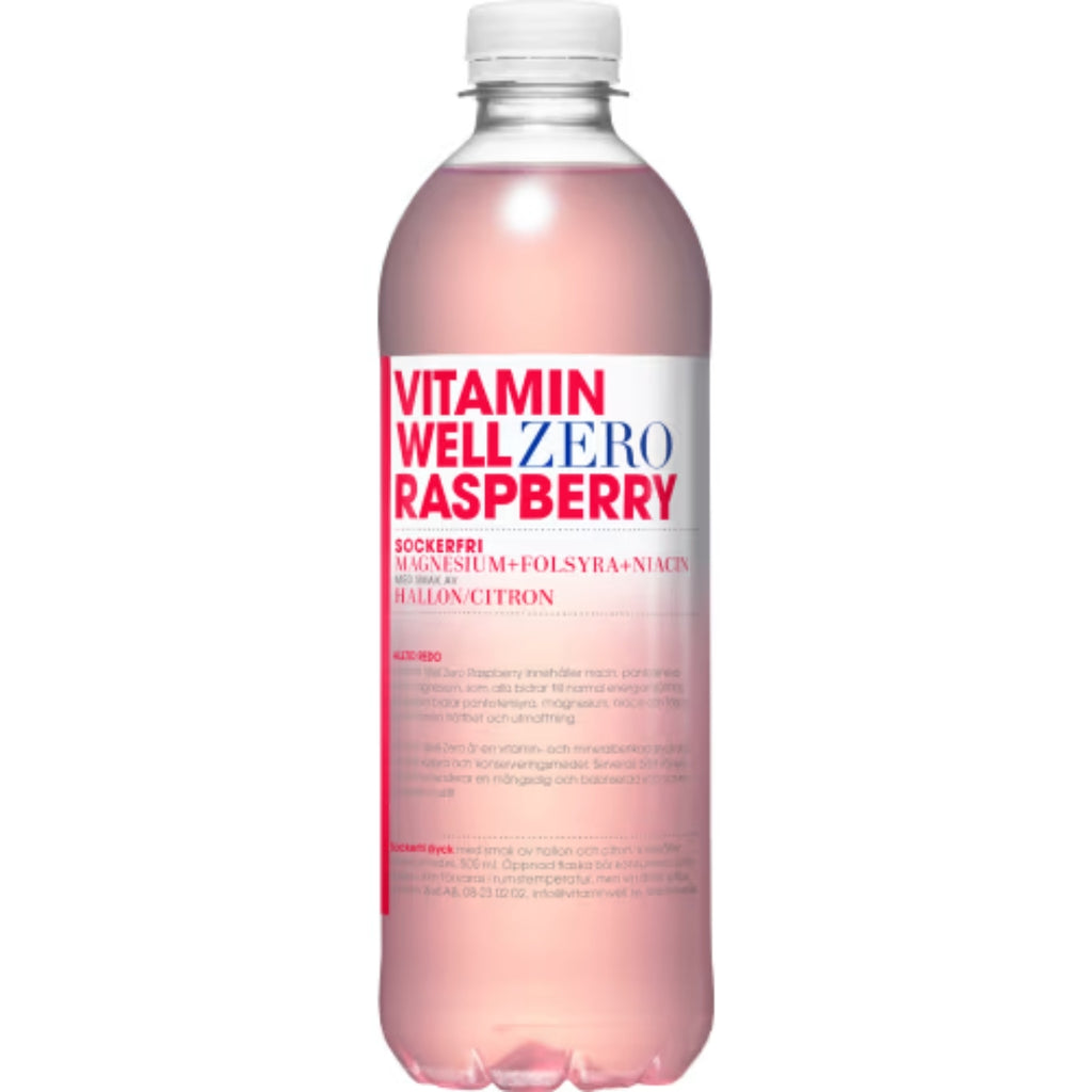 Vitamin Well Raspberry Zero Funktionsvatten Pet - Raspberry Zero Vitam