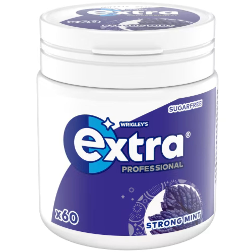 Wrigley's Extra Strong Mint Professional - Strong Mint Sugar-Free Chew